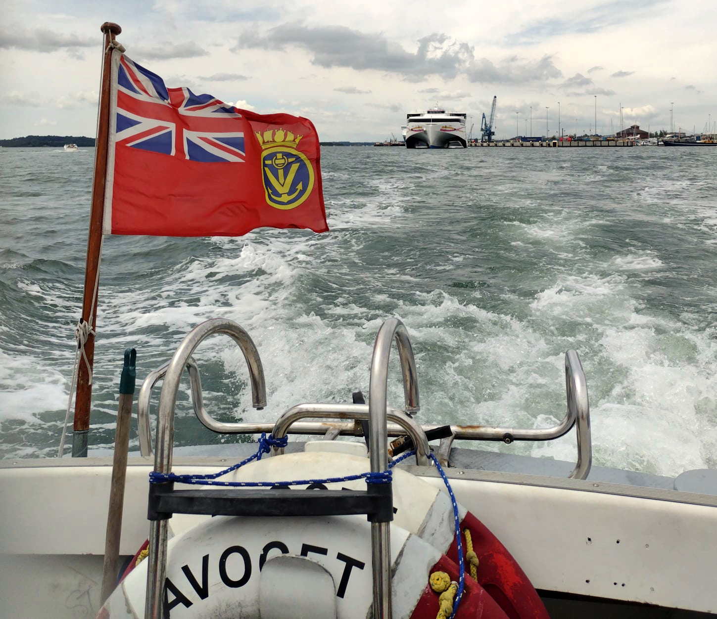 Escort duty as Liberation puts to sea - Maritime Volunteer Service